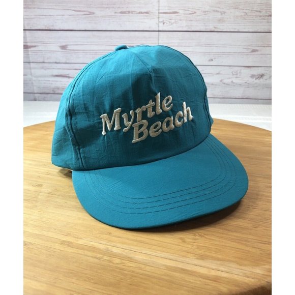 Unbranded | Accessories | Myrtle Beach Nylon Snapback Hat Teal Blue ...